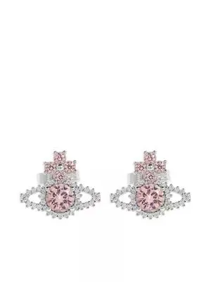 VIVIENNE WESTWOOD Orb Crystal-embellished Stud Earrings - Silver