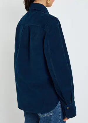 Victoria Beckham Corduroy Shirt - Indigo