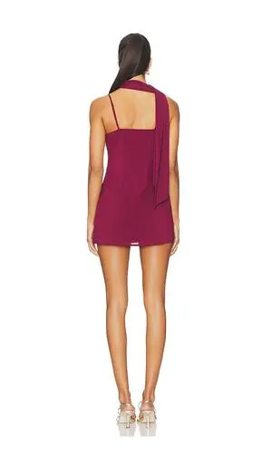 Superdown Beatrice Drape Mini Dress - Plum