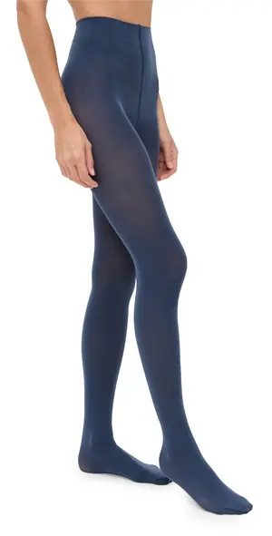 Falke Pure Matte Tights - Blue Ink