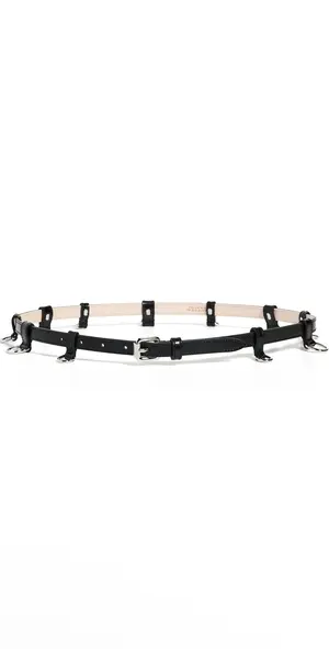 Isabel Marant Chelsea Belt - Black/silver