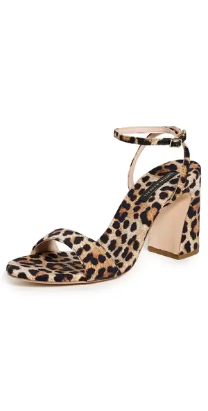 LOEFFLER RANDALL Malia Heeled Sandals - Leopard
