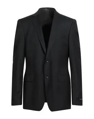 Windsor Man Blazer Grey Size 44 Virgin Wool Black