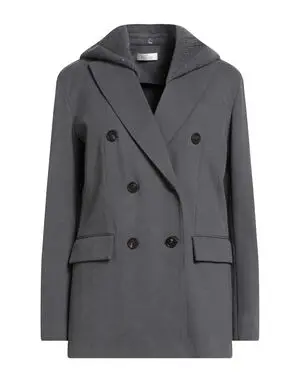 PANICALE Double-breasted Blazer With Detachable Hood
