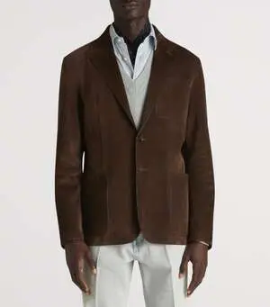 Dunhill Suede Calfskin Blazer