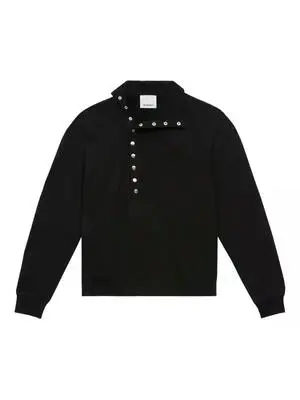 MARANT Marcos High-neck Buttoned Sweatshirt