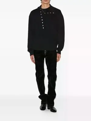 MARANT Marcos High-neck Buttoned Sweatshirt