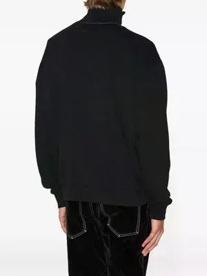 MARANT Marcos High-neck Buttoned Sweatshirt
