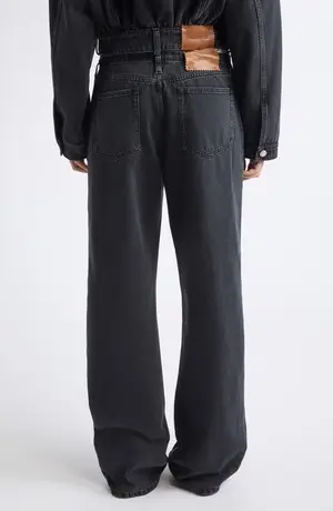 JULIE KEGELS Po Wood Print Straight-leg Pants