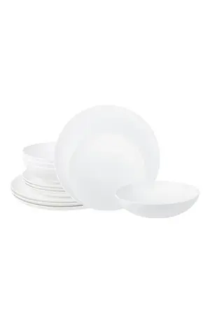 STONE + LAIN Taglio Bone China 12-piece Dinnerware Set
