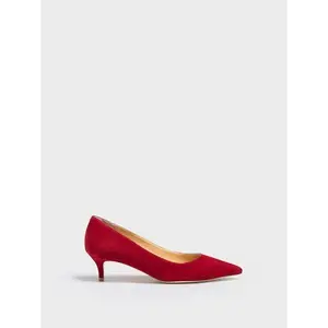 Marion Parke Classic Pump 45 Suede - Red