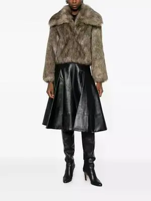 THELAURENT Faux-fur Wide-collar Jacket