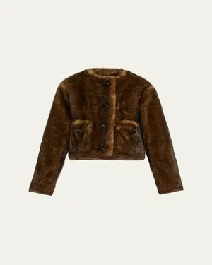 Marc Jacobs Teddy Cropped Jacket