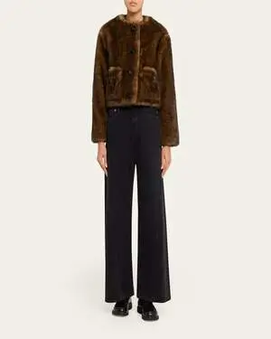 Marc Jacobs Teddy Cropped Jacket