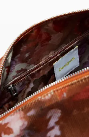 Desigual Convertible Corduroy Shoulder Bag