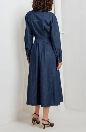FREEMARKET Long Sleeve Midi Dress