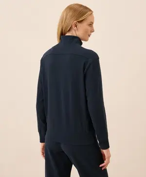 PACT Cloudknit Half Zip - Midnight Blue