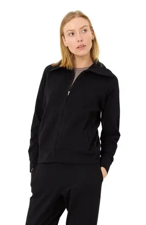 PACT Organic Cotton Cloudknit Zip Jacket - Black