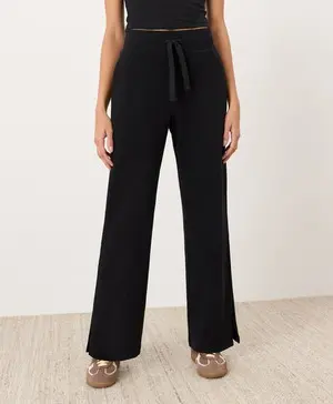 PACT Cloudknit Wide Leg Pants - Black