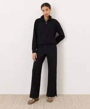 PACT Cloudknit Wide Leg Pants - Black