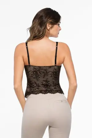 POPILUSH Shapewear Lace Contouring Camisole - Beige Overflow