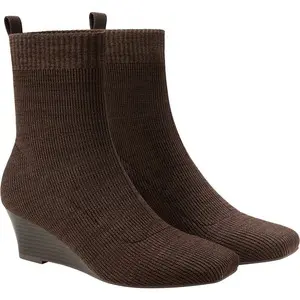 Vivaia Margot Wedge Bootie - Dark Chocolate