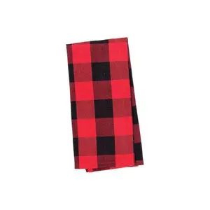 C&F HOME Franklin Plaid Cotton Kitchen Towel - Red
