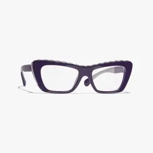 Chanel Butterfly Eyeglasses - Dark Purple