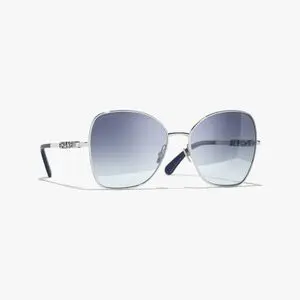 Chanel Butterfly Sunglasses - Silver
