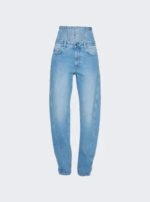 MUGLER High-waisted Corset Jeans