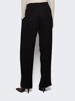 MUGLER Pleated Split Hem Trousers