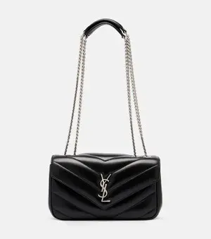 Saint Laurent Loulou Small Leather Shoulder Bag - Black