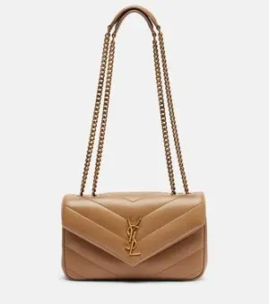 Saint Laurent Loulou Small Leather Shoulder Bag - Brown