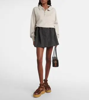 Prada Suede Platform Fisherman Sandals