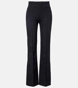 Chloé Virgin Wool Gabardine Flared Trousers