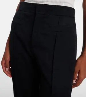Chloé Virgin Wool Gabardine Flared Trousers