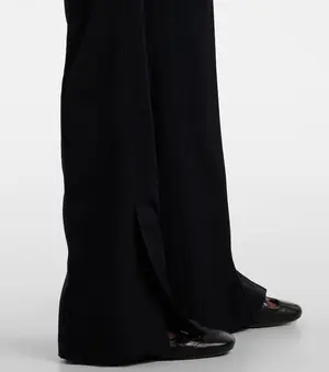 Chloé Virgin Wool Gabardine Flared Trousers