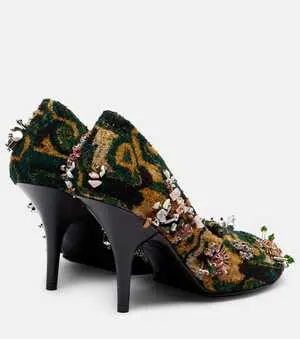 Dries Van Noten Embellished Jacquard Pumps