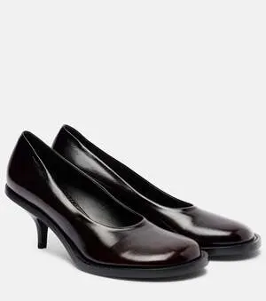 Dries Van Noten Leather Pumps - Red