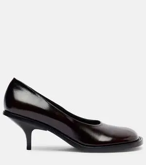 Dries Van Noten Leather Pumps - Red
