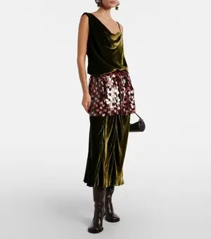 Dries Van Noten Snake-effect Leather Knee-high Boots
