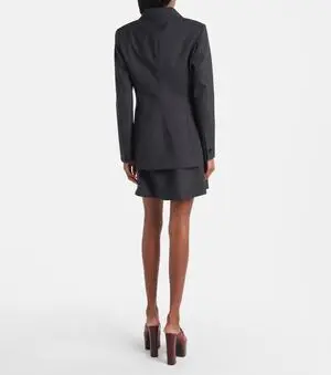 Gucci Double-breasted Wool Blazer - Grey