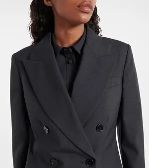 Gucci Double-breasted Wool Blazer - Grey