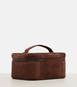 Brunello Cucinelli Mini Suede Vanity Bag