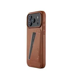 MUJJO Full Leather Wallet Case For Iphone 17 Pro Max - Tan