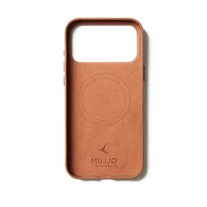 MUJJO Full Leather Wallet Case For Iphone 17 Pro Max - Tan