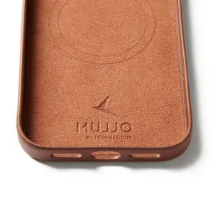 MUJJO Full Leather Wallet Case For Iphone 17 Pro Max - Tan