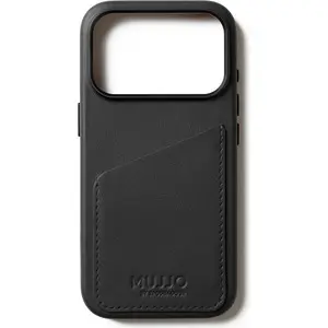 MUJJO Full Leather Wallet Case For Iphone 17 Pro - Black