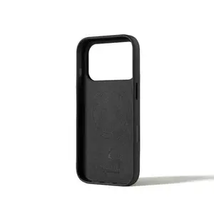 MUJJO Full Leather Wallet Case For Iphone 17 Pro - Black