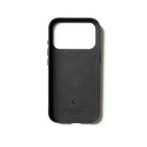 MUJJO Full Leather Wallet Case For Iphone 17 Pro - Black
